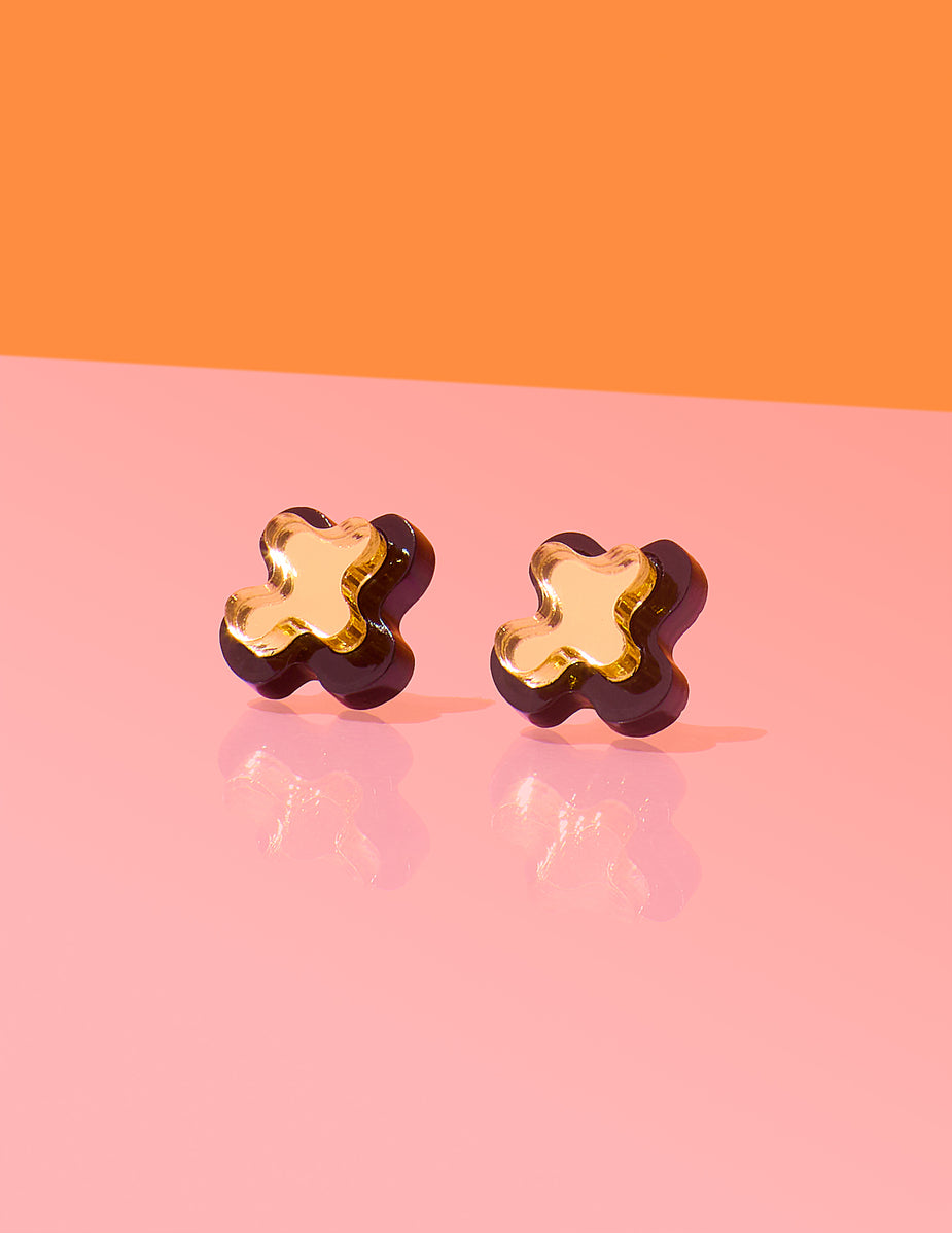 Abstract Blob Stud Earrings – Tribeandtemple