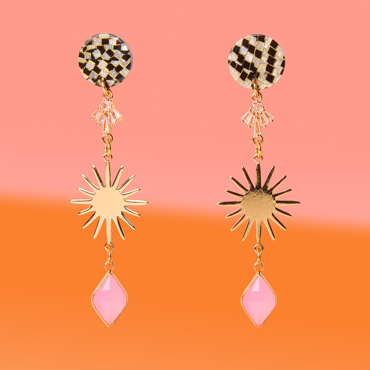 Glam on edge dangle earrings – Tribeandtemple