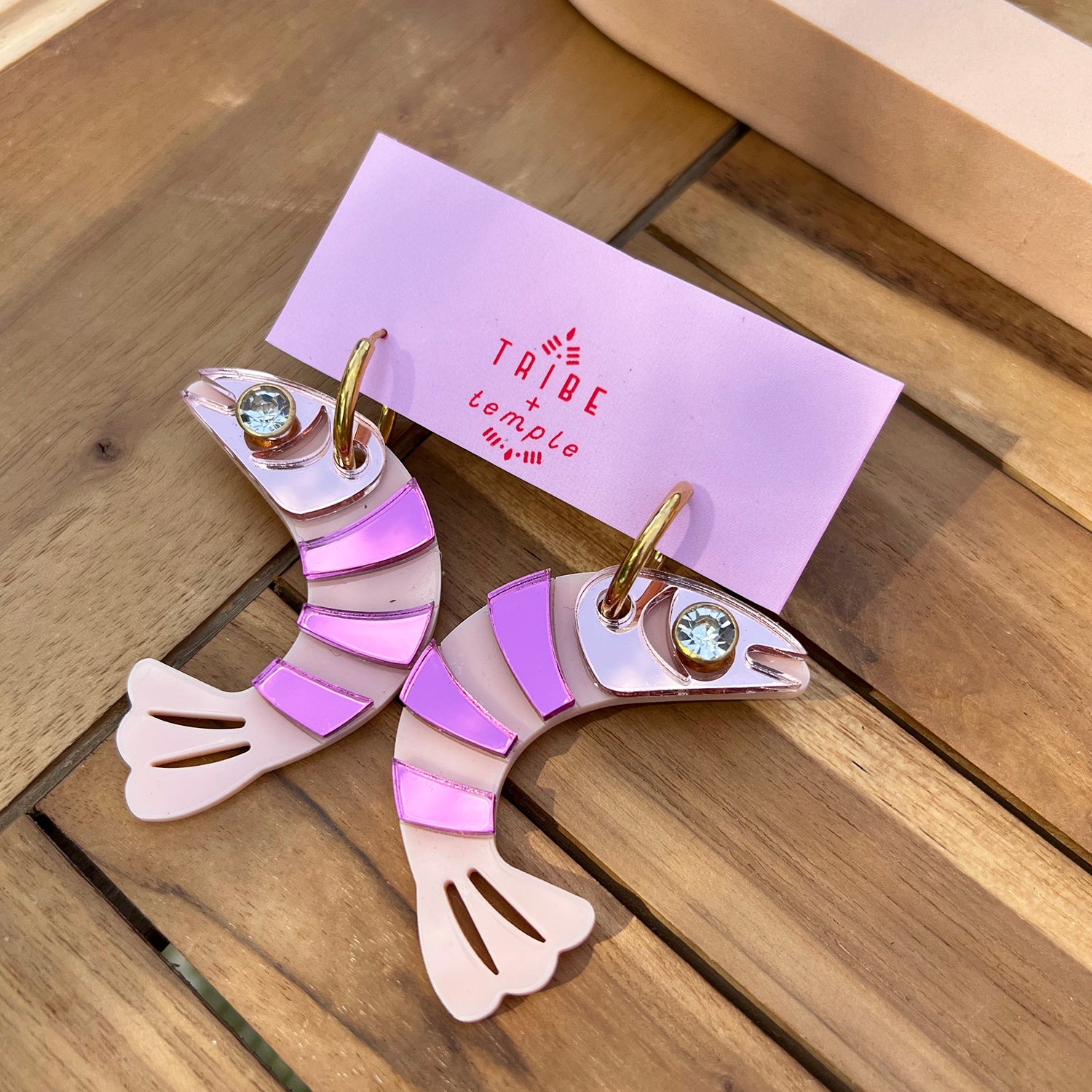 Shrimp Low Country Glam Hoops – Tribeandtemple